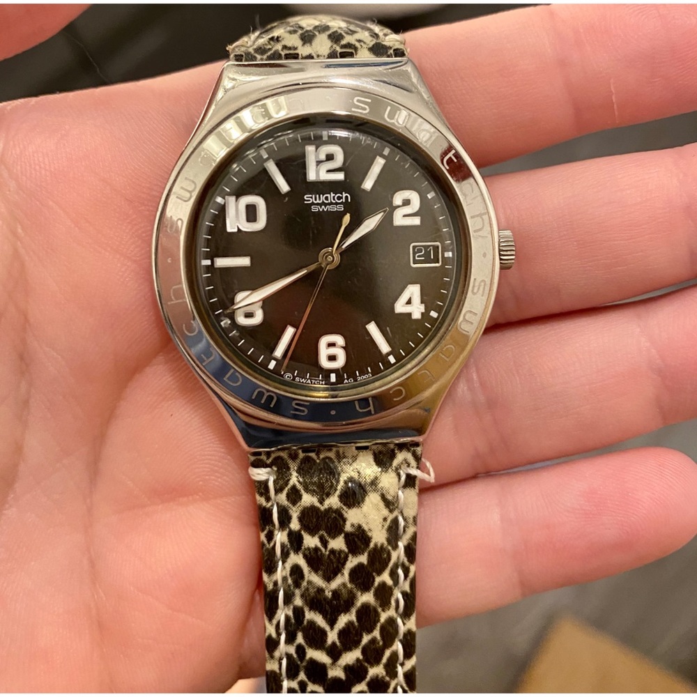 Swatch Swiss Ag 2003 Snakeskin Watch - Gem